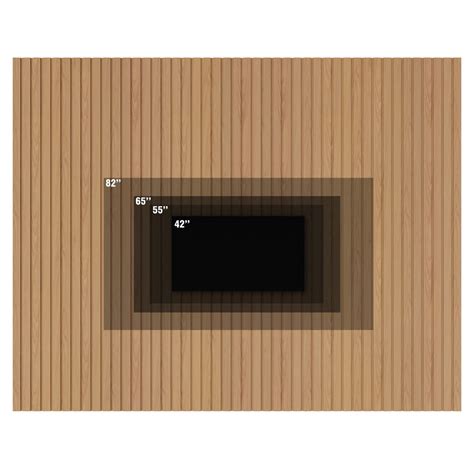 Painel Para Tv 82 Polegadas Ripado 304cm Nigéria C05 Freijó Mpozenato