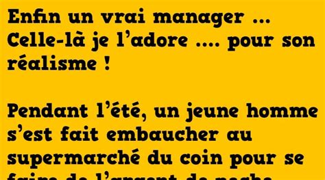 Le Manager Du Supermarché Grands Mères