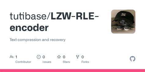 GitHub Tutibase LZW RLE Encoder