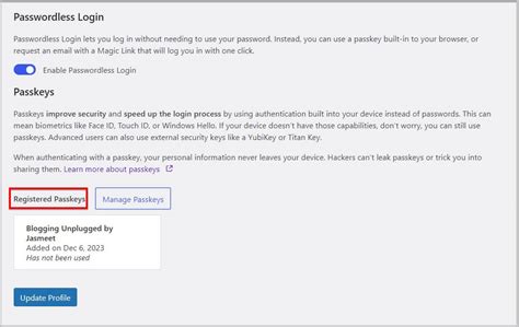 How To Set Up Passwordless Login Authentication In Wordpress