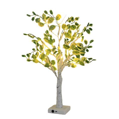 Moqin Artificial Tree For Table Decor Light Up Tree Decor Indoor Led