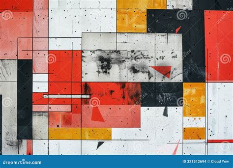 structured layout patterns in a contemporary style stock illustration