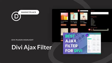 Lo más destacado del complemento Divi filtro Divi Ajax Shopihunter