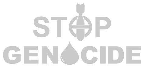Stop Genocide Sign Can Use For Poster Design Banner Sticker T Shirt