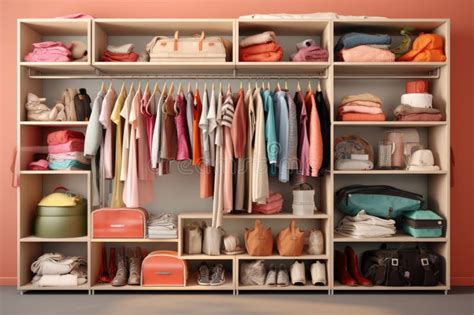 Dressing Room With Unfolded Clothes Stock Photo Image Of Home
