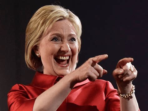 Download Hillary Clinton Pointing Fingers Wallpaper