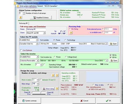 Pvsyst V634 Multi Orientation With Central Inverter Simulation Issue