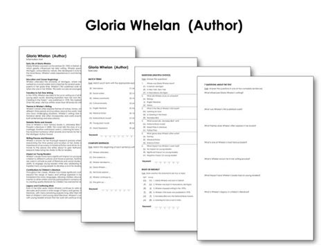 Gloria Whelan Author Made By Teachers