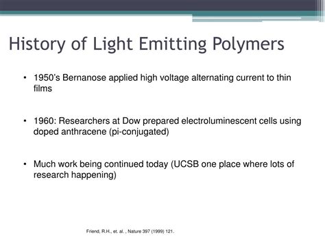 Ppt Light Emitting Polymers Powerpoint Presentation Free Download