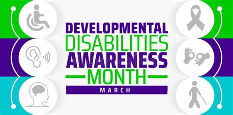 Developmental Disabilities Awareness Month Background Banner Or Poster