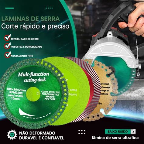 Discos De Corte De Vidro 4 Polegadas 100mm Lâmina De Serra Diamantada Ultrafina Polimentoaço