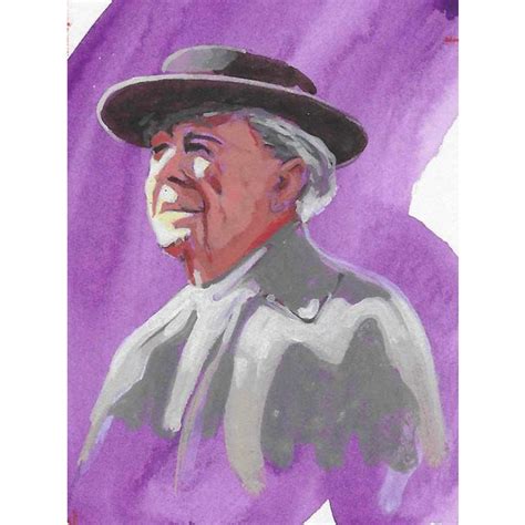1980s Frank Lloyd Wright Portrait By Mary Jane Lunde Chairish