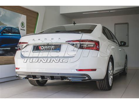 Skoda Superb B8 3v Facelift Matrix Rear Bumper Extension