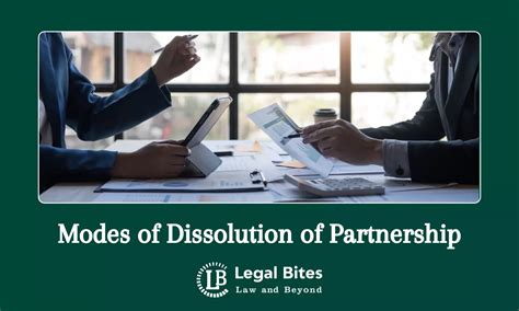 Modes Of Dissolution Of Partnership Indian Partnership Act Legal 60