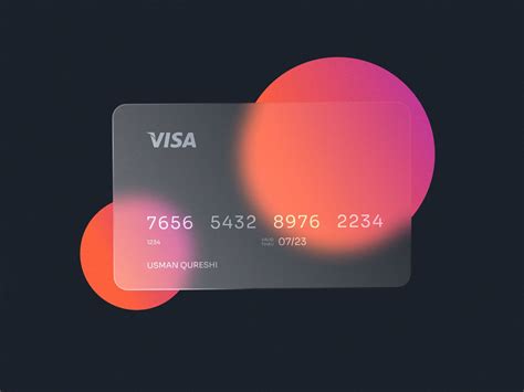 Glass Card Design Identity Card Design Card Design Graphic Design Fonts