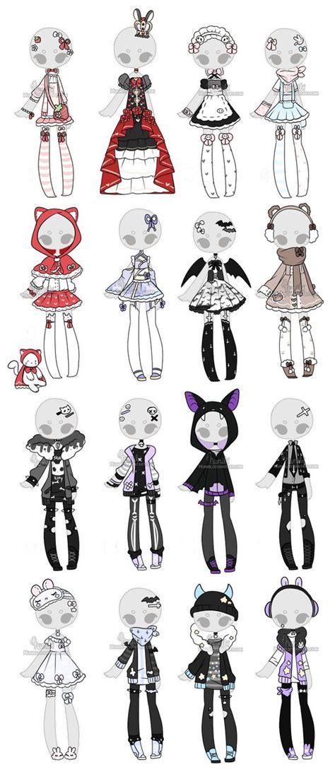 Outfit Adoptable Mix 11 [closed] 0 16 By Hunibi On Deviantart