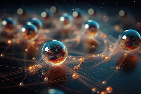 Premium AI Image Quantum Theory And The World Of Subatomic Particles