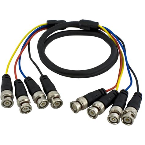 Bnc4 Male Connector 4x4 Male To Male Connector For Bnc
