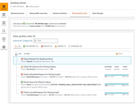 elevating data standards quality control with aws glue