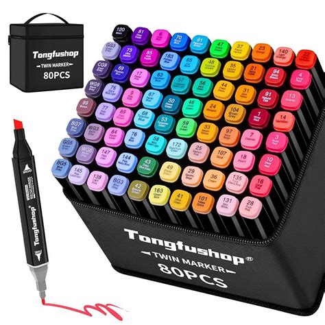 Refillable Alcohol Based Markers 80 Color Alcohol Markers Set Dual