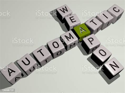 개념 프리젠 테이션에 탁월 상단 관점에서 입방 문자에 의해 만들어진 자동 무기의 조합 일러스트와 배경 3d 일러스트레이션 공장 산업 건물에 대한 스톡 사진 및 기타 이미지