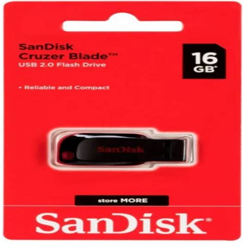 Sandisk Cruzer Blade Usb 20 Flash Drive 16gb Pendrive At Rs 210piece