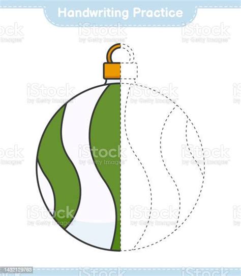 필기 연습 크리스마스 공의 추적 라인 교육 어린이 게임 인쇄 가능한 워크 시트 벡터 일러스트 레이 션 0명에 대한 스톡 벡터 아트 및 기타 이미지 Istock