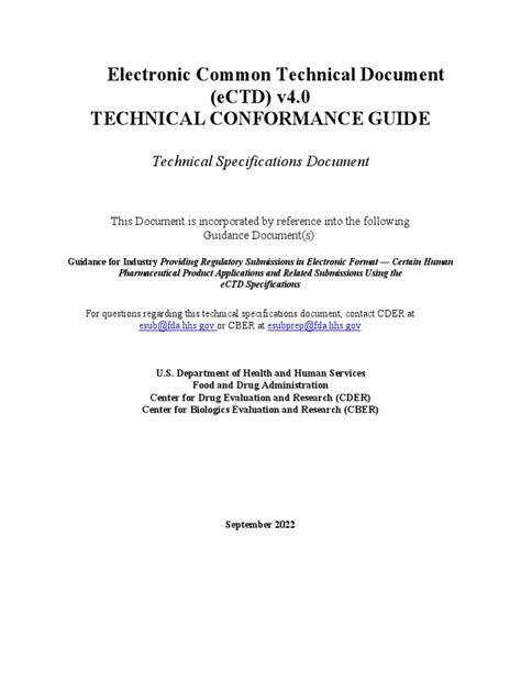 Ectd Tech Guide V1 2 Pdf Food And Drug Administration