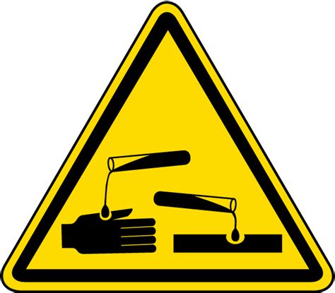 Corrosive Substance Warning Label J By SafetySign