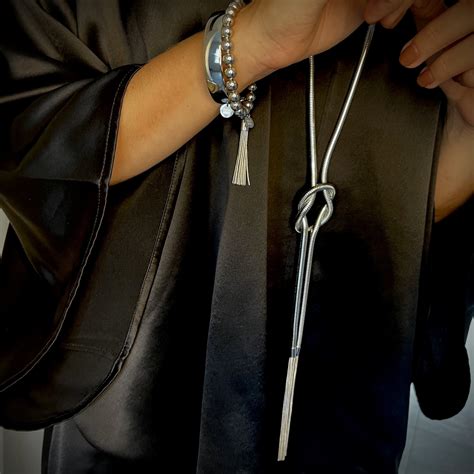 Royal Tassel Necklace Silver News Bud To Rose™