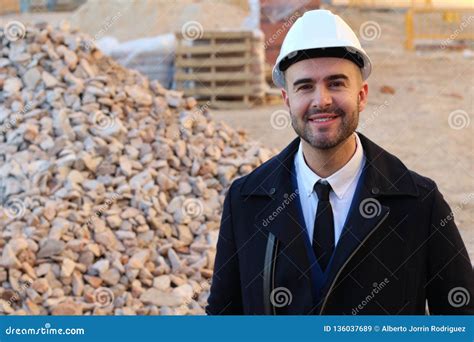 Handsome And Elegant Construction Worker Stock Image Image Of Business College 136037689