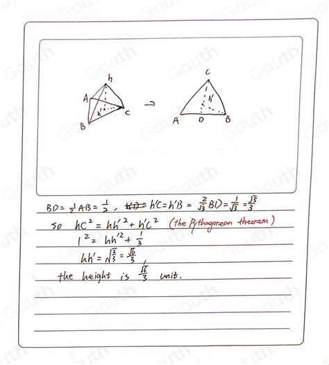solved 25 a triangular pyramid is made of 4 equilateral triangles as