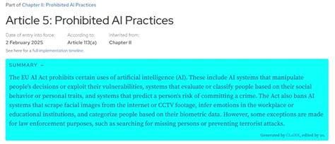 Eu Enforces Ai Act From February 2 2025 Bans High Risk Ai Systems