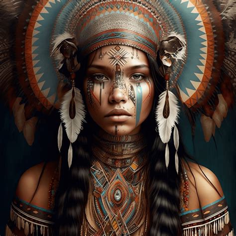 Native American Girl R Midjourney
