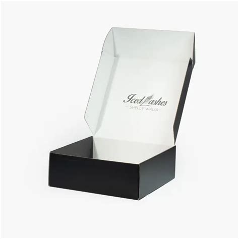 صندوق بريد A6 مربع أسود مموج Geotobox