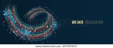 Visualization Sorting Data Abstract Processing Information Stock Vector