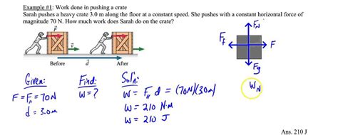 Chapter 6 Example 1 Work Done In Pushing A Crate YouTube