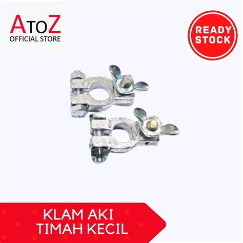 Jual Klem Accu Aki Timah Ukuran Kecil Harga Set 2pc Shopee