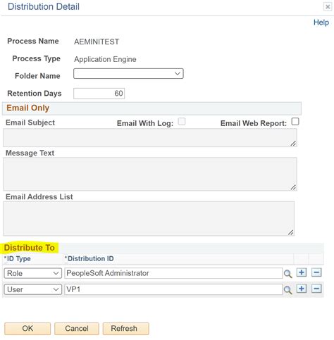find distribution list for a peoplesoft process [sql] peoplesoft tutorial