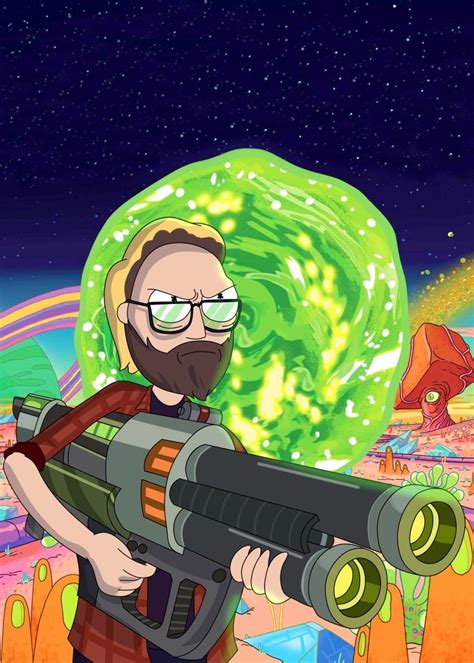 Арт по Рик и морти