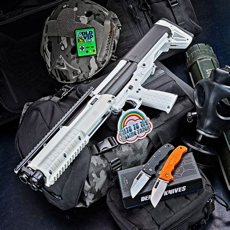 White Kel Tec Ksg With Demko Knife Package Exclusive Whi