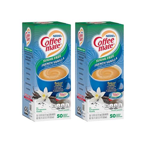 Coffee Mate Sugar Free French Vanilla Liquid Creamer Single Serve