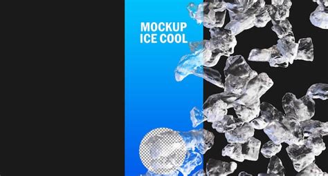 Premium PSD Ice Chunks Isolated Ice Cube Clipping Path Crushed Ice