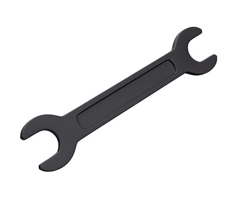 Schraubenschlüssel 3d symbol 3d rendern minimale cartoon illustration