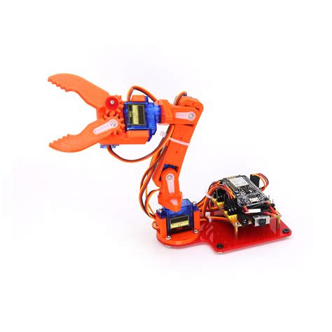 SG MG S DOF Mechanical Arm Robot Manipulator Claw For Arduino Maker Learning DIY Kit Robot