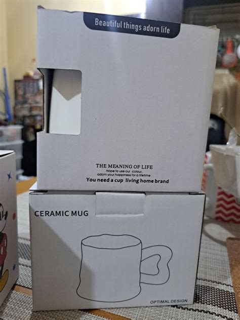 Micky Ceramic Mug With Free Paper Bag Furniture And Home Living Kitchenware And Tableware Coffee