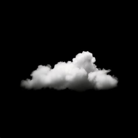 Premium Photo Photo Strange Cloud Isolated On Black Background