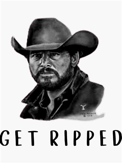 Yellowstone Rip Get Rippe Sticker For Sale By Harleystanworth Redbubble