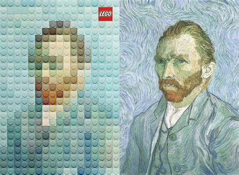 Self Portrait, Vincent van Gogh | Lego painting, Famous artwork, Lego art