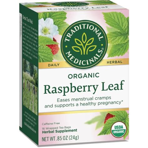 Traditional Medicinals Organic Raspberry Leaf Tea By 16 Teabags